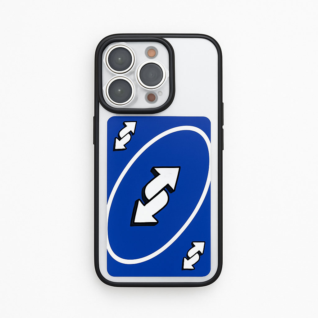 UNO Reverse Transparent Sleek Case – CASEXS